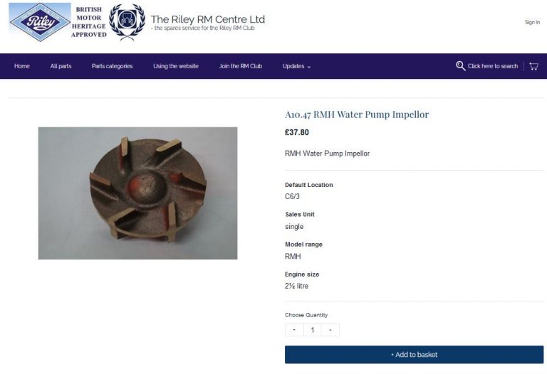 RM Club Spares – from The Riley RM Centre Ltd – The Riley RM Club
